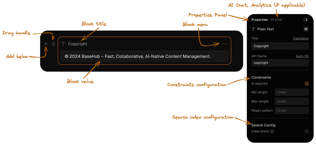 Blocks Reference / Anatomy of a Block — BaseHub Docs