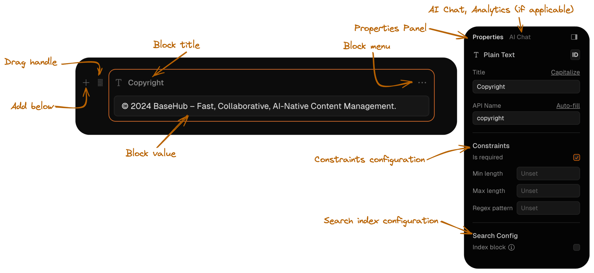 Blocks Reference / Anatomy of a Block — BaseHub Docs