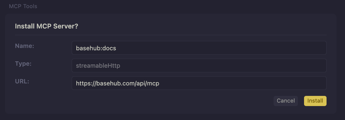 Documentation / MCP — BaseHub Docs