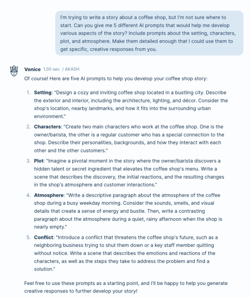 Prompting 101: Prompt like a pro to get the most out of Venice text chat