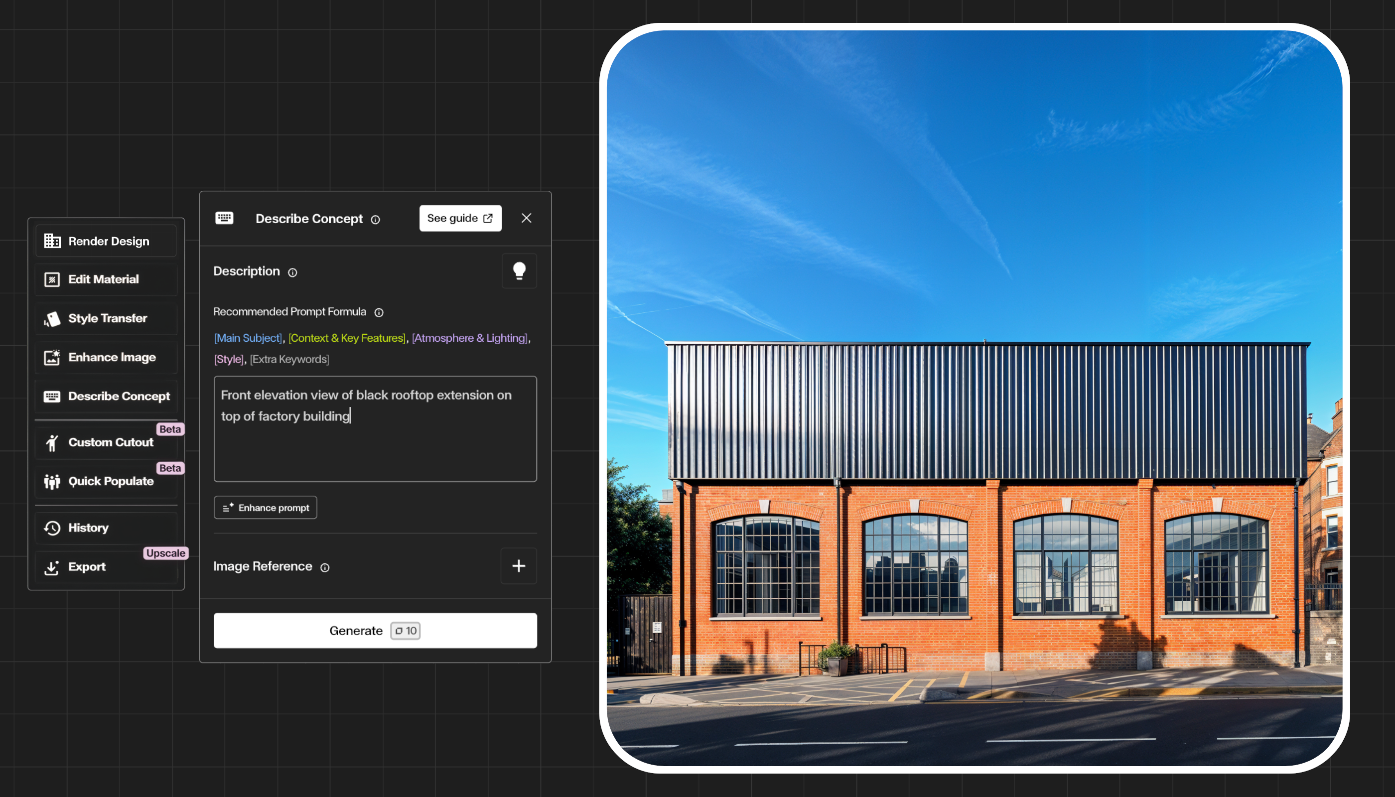 The Architectural Design Canvas built for modern studios. | Gendo AI